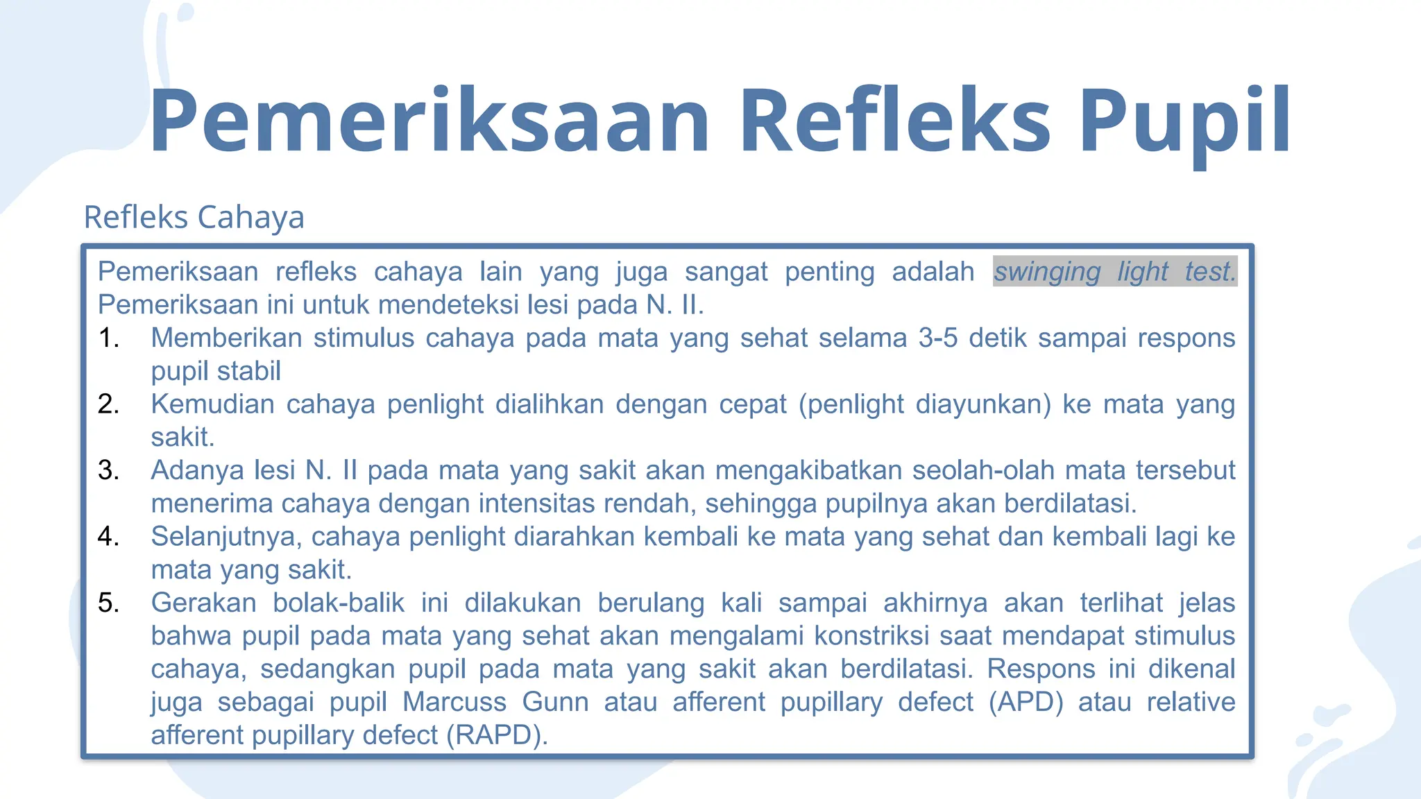 Pemeriksaan Nervus Cranialis - Chandra.pptx