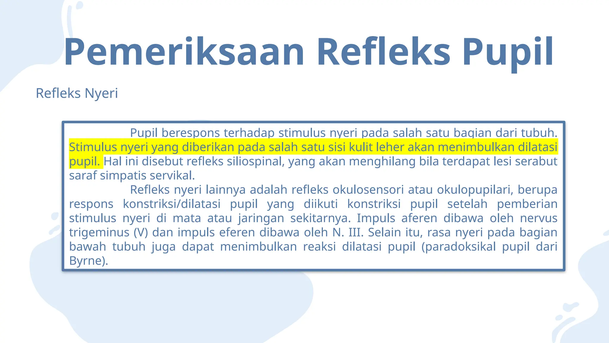 Pemeriksaan Nervus Cranialis - Chandra.pptx
