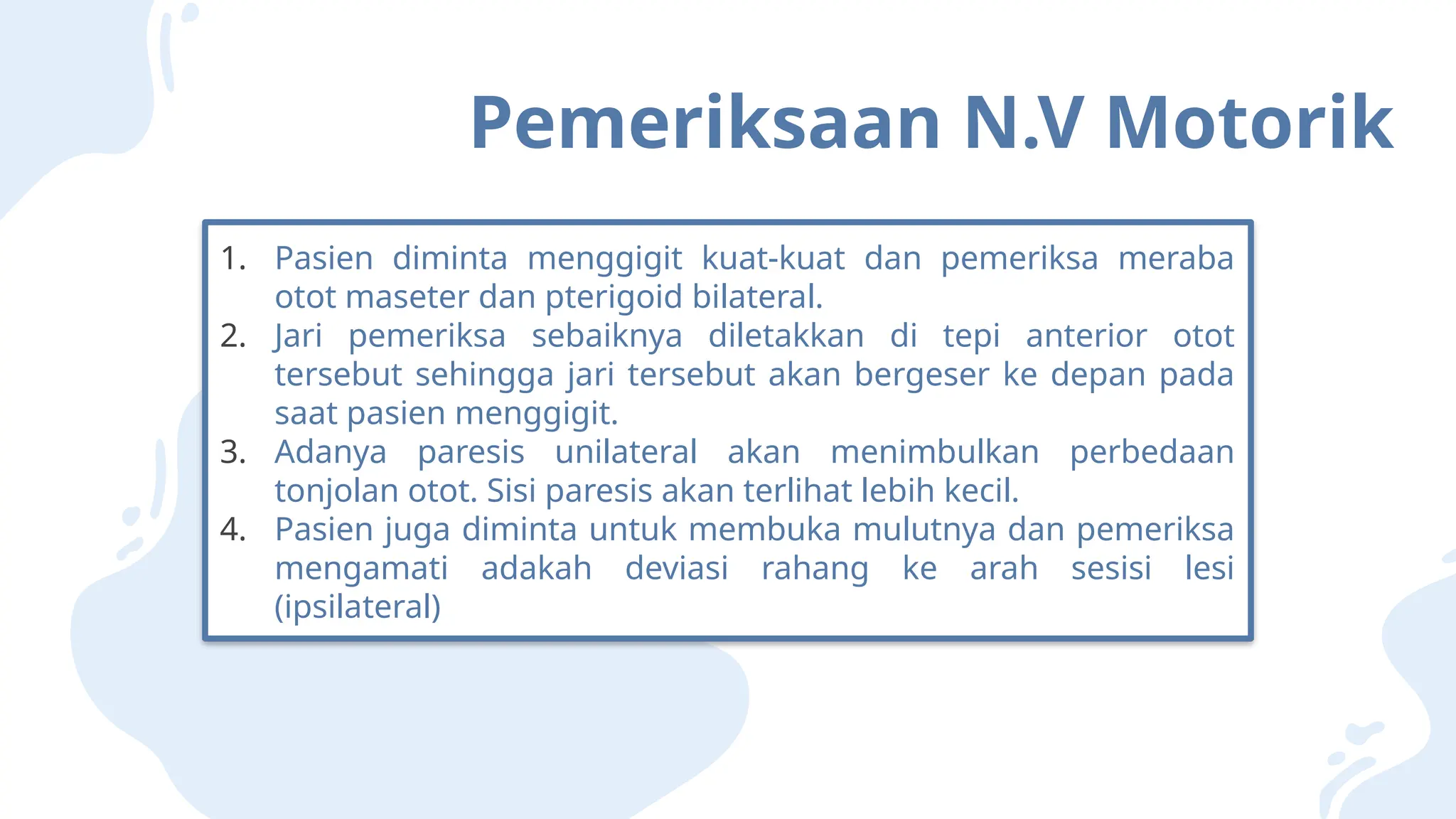 Pemeriksaan Nervus Cranialis - Chandra.pptx