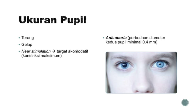 Pemeriksaan Pupil, Gerak Bola Mata, Saraf.pptx