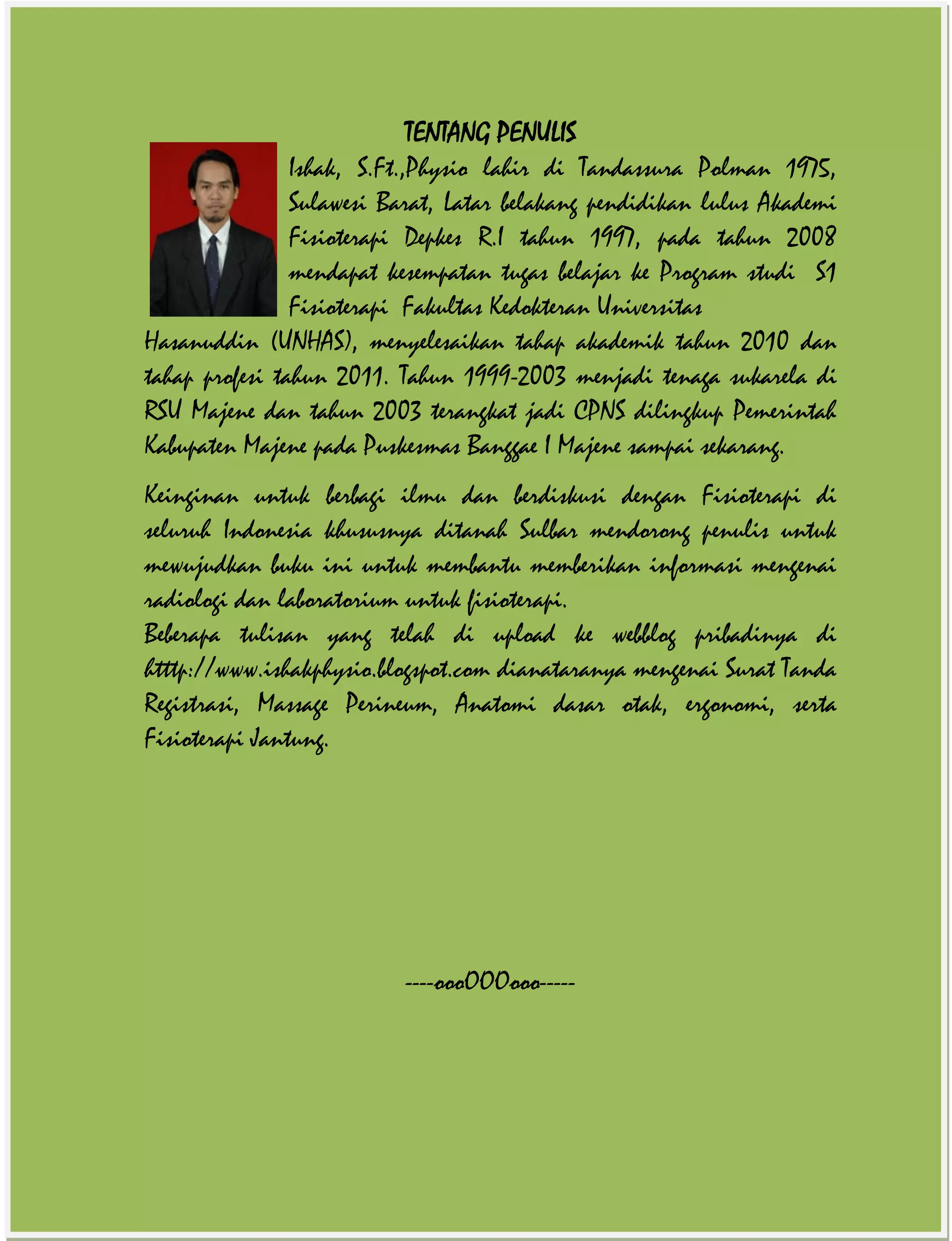 Pemeriksaan radiologi dan laboratorium untuk fisioterapi | PDF