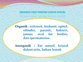 Pemeriksaan urin rutin | PPTX