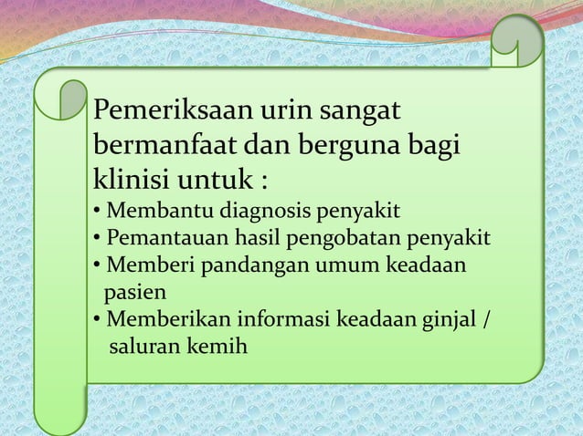 Pemeriksaan urin rutin | PPTX