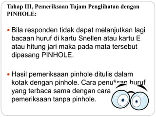 Pemeriksaan visus | PPTX