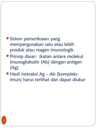 Pemeriksan laboratorium imunologi | PPT