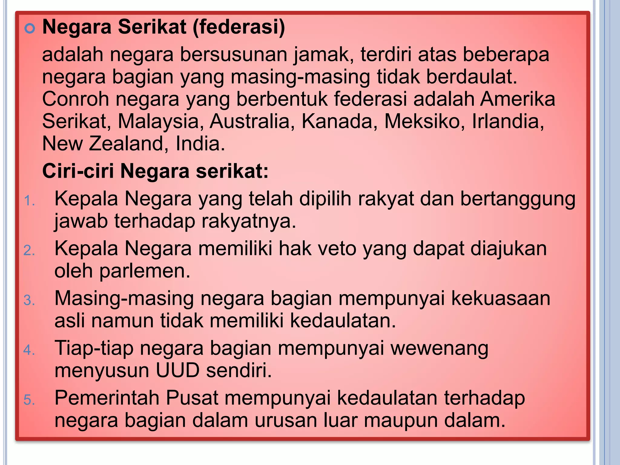 Pemerintahan negara kesatuan republik indonesia | PPTX