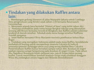 Pemerintahan raffles di indonesia | PPTX