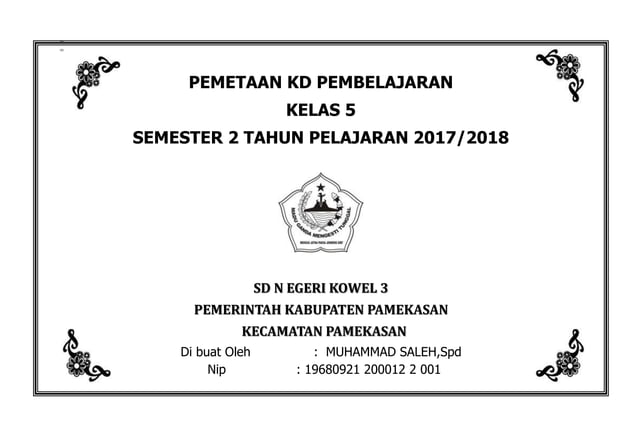 PEMETAAN KD KELAS SEMESTER 2.docx
