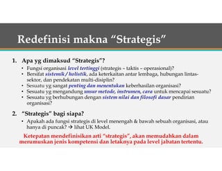 Pemetaan Kompetensi Strategis Aparatur Sipil Negara | PDF