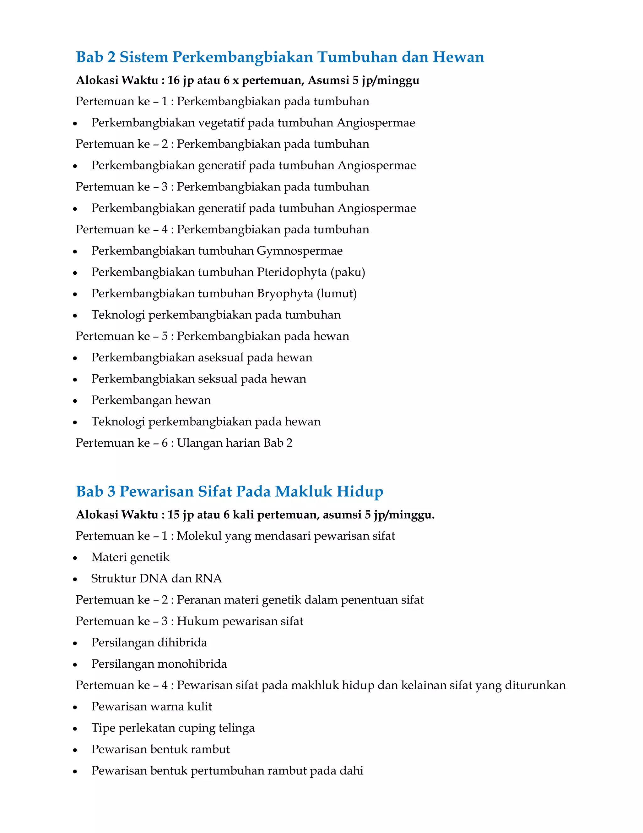 Pemetaan materi ipa kelas 9 kurikulum 2013 | PDF