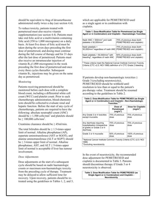 Pemetrexed 100mg and 500mg powder for concentrate for solution for infusion smpc taj ...