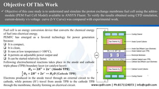 Pem fuel cell simulation using Ansys | PPTX