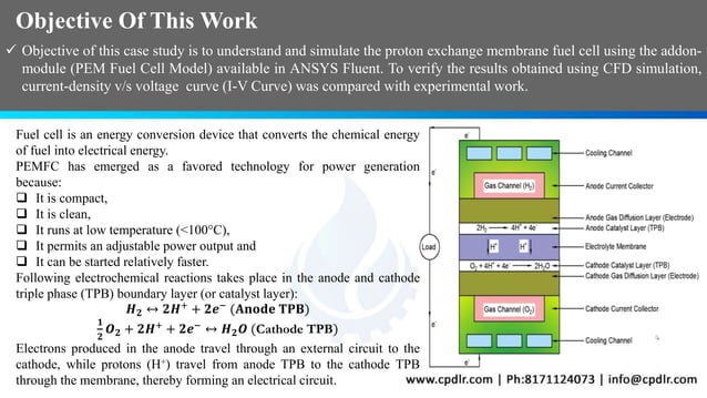 Pem fuel cell simulation using Ansys | PPTX