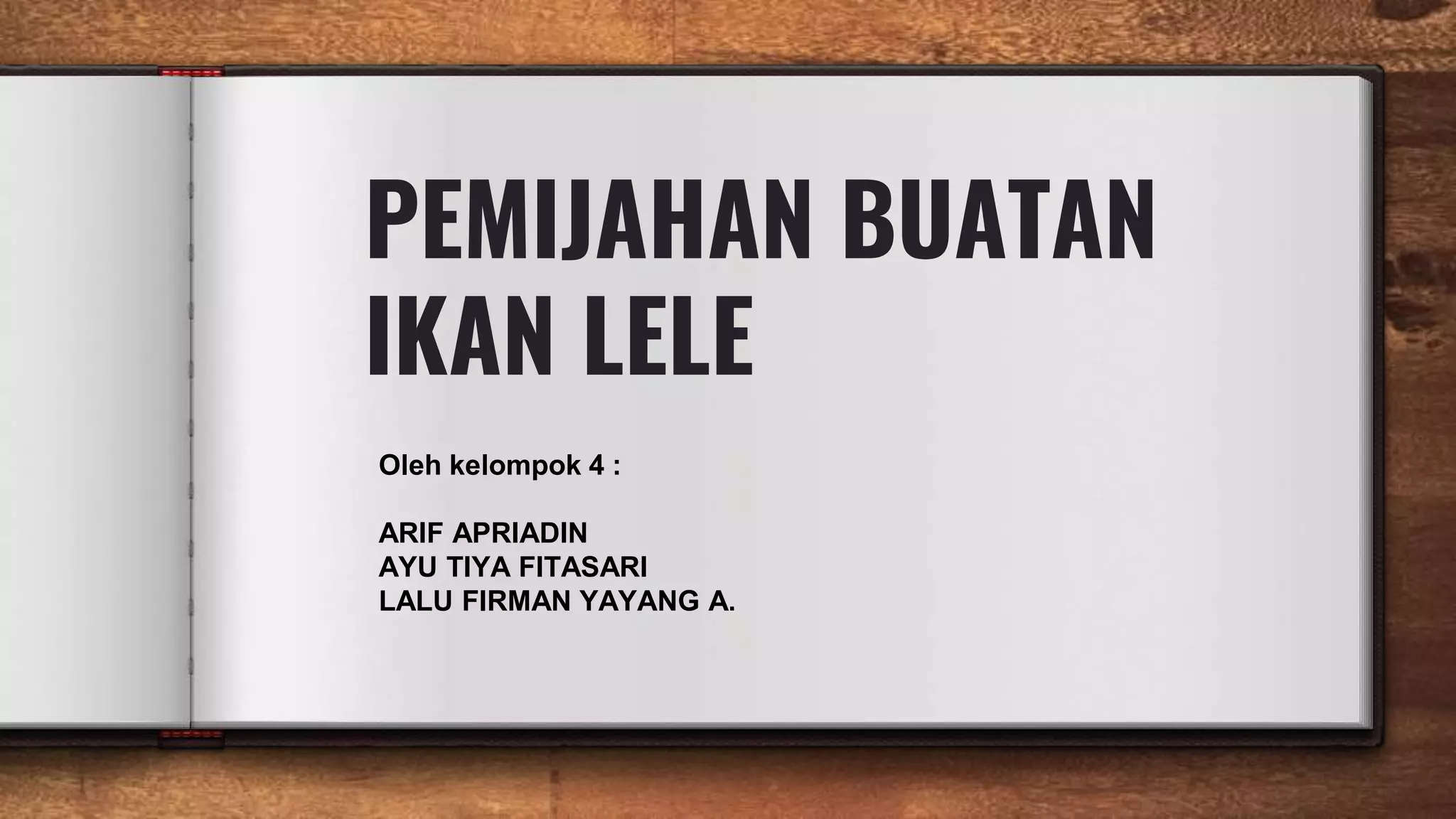 Pemijahan buatan ikan lele | PPTX