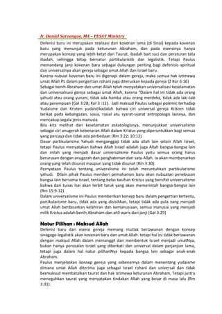 Pemikiran dan pandangan Teologi Paulus | PDF