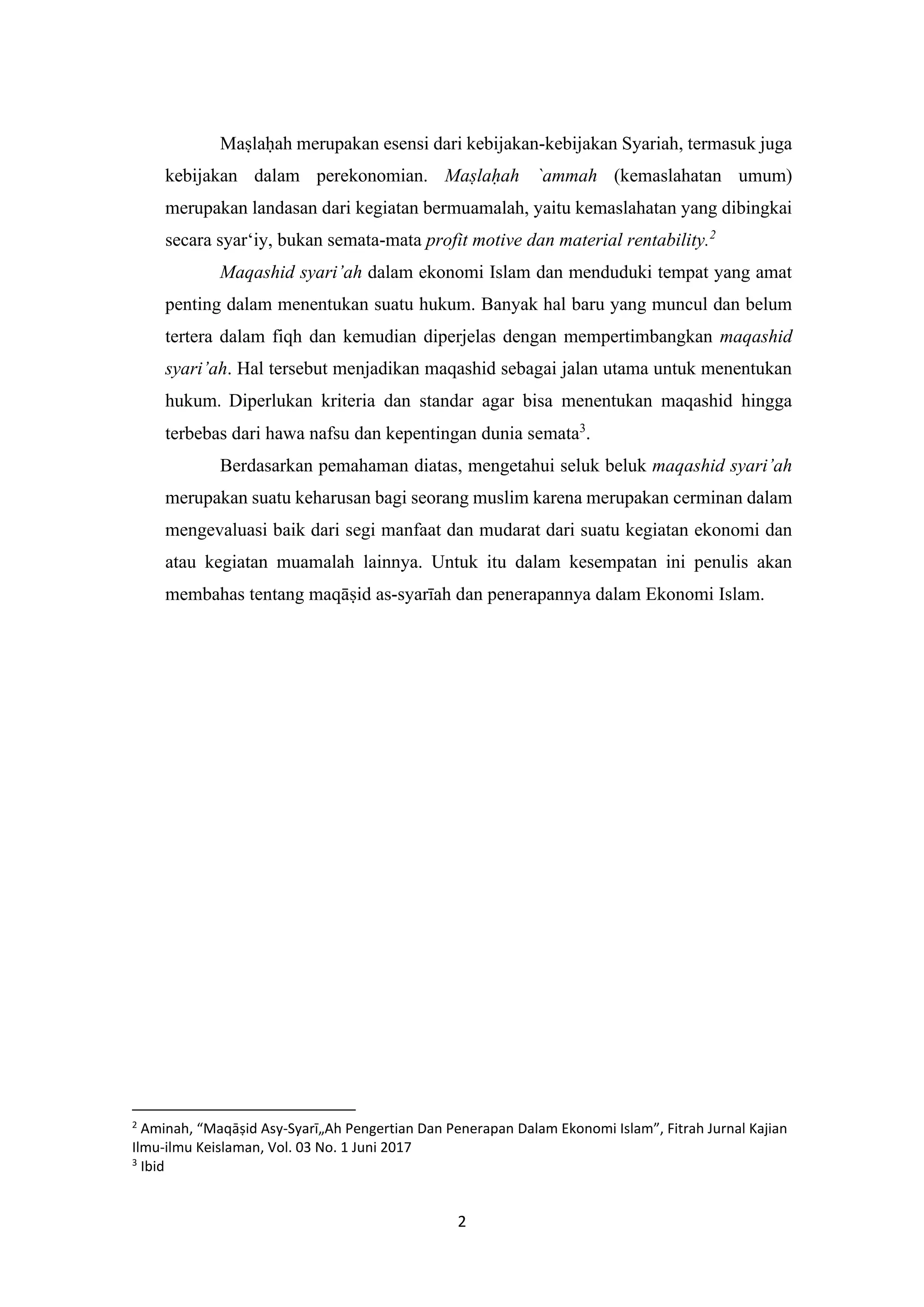 Pemikiran Ekonomi Islam Abu Ishaq Asy Syatibi | PDF