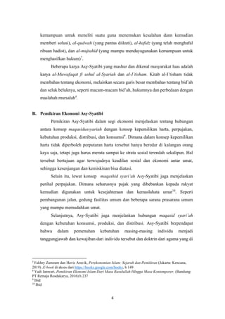 Pemikiran Ekonomi Islam Abu Ishaq Asy Syatibi | PDF