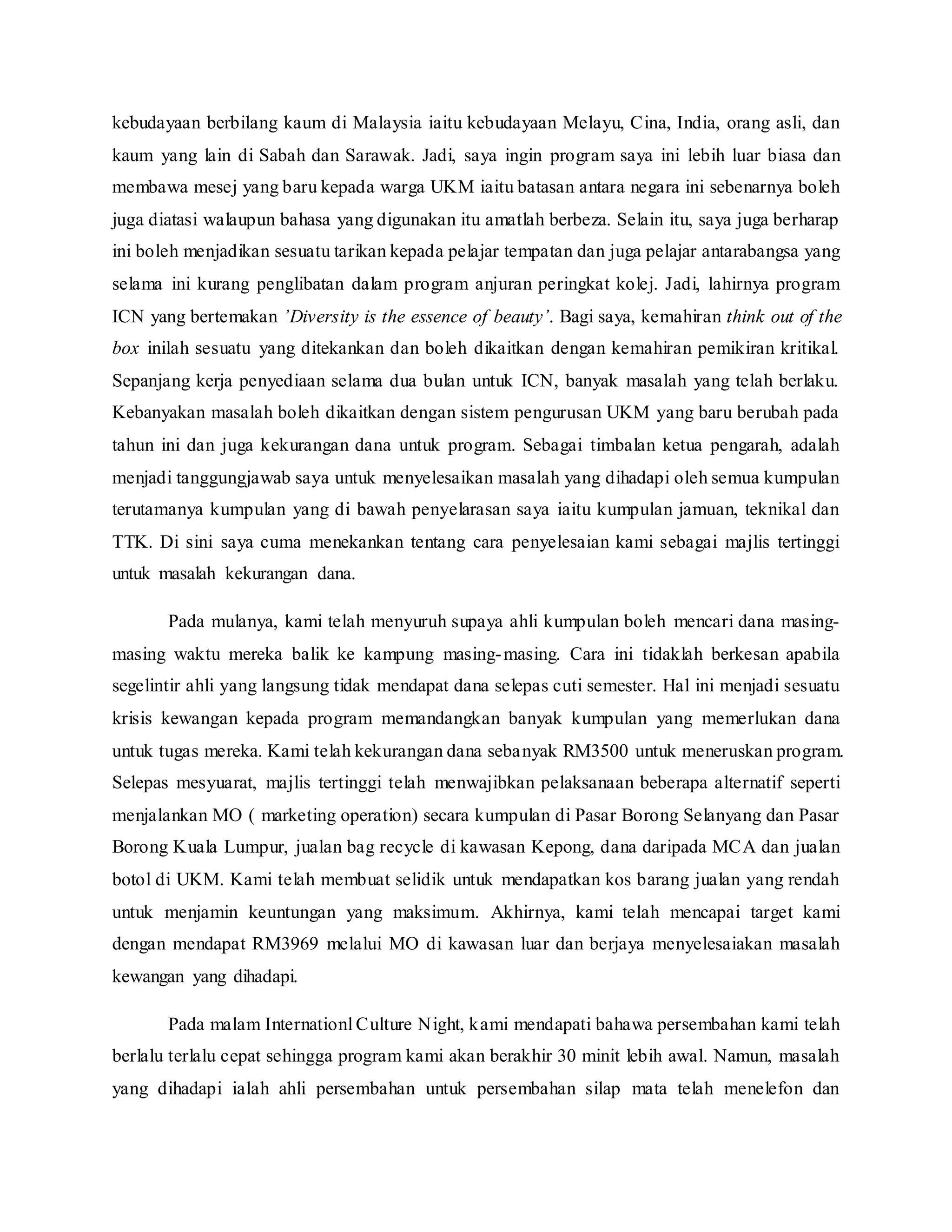 Pemikiran kritikal, penyelesaian masalah dan pendekatan | DOCX