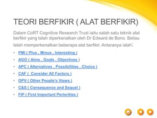 Pemikiran lateral de bono | PPTX