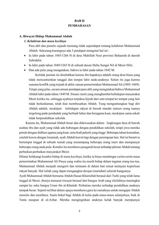 Pemikiran Modern dalam Islam 2 Muhammad 'Abduh (Anti Jumud, Rasional dan Pembaruan Pendidikan).doc