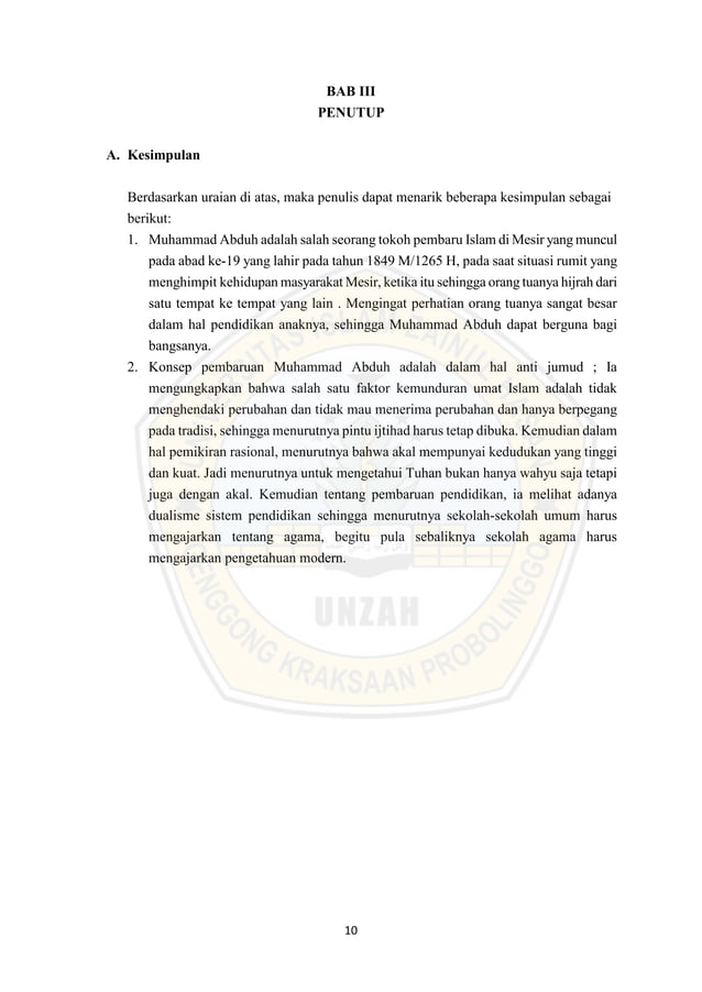 Pemikiran Modern dalam Islam 2 Muhammad 'Abduh (Anti Jumud, Rasional dan Pembaruan Pendidikan).pdf