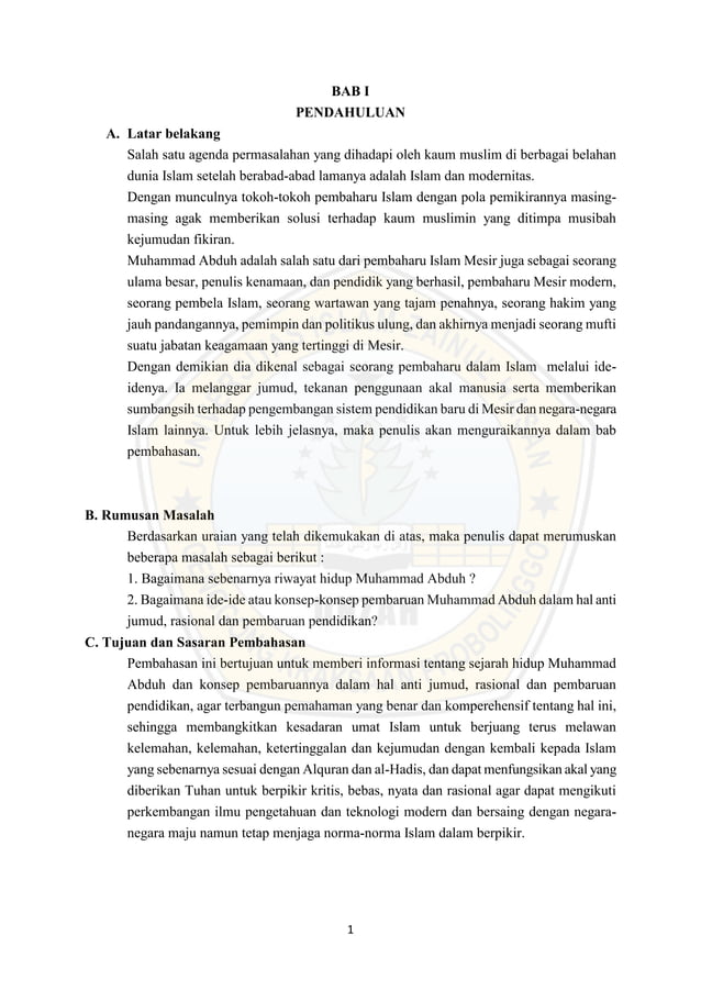 Pemikiran Modern dalam Islam 2 Muhammad 'Abduh (Anti Jumud, Rasional dan Pembaruan Pendidikan).pdf