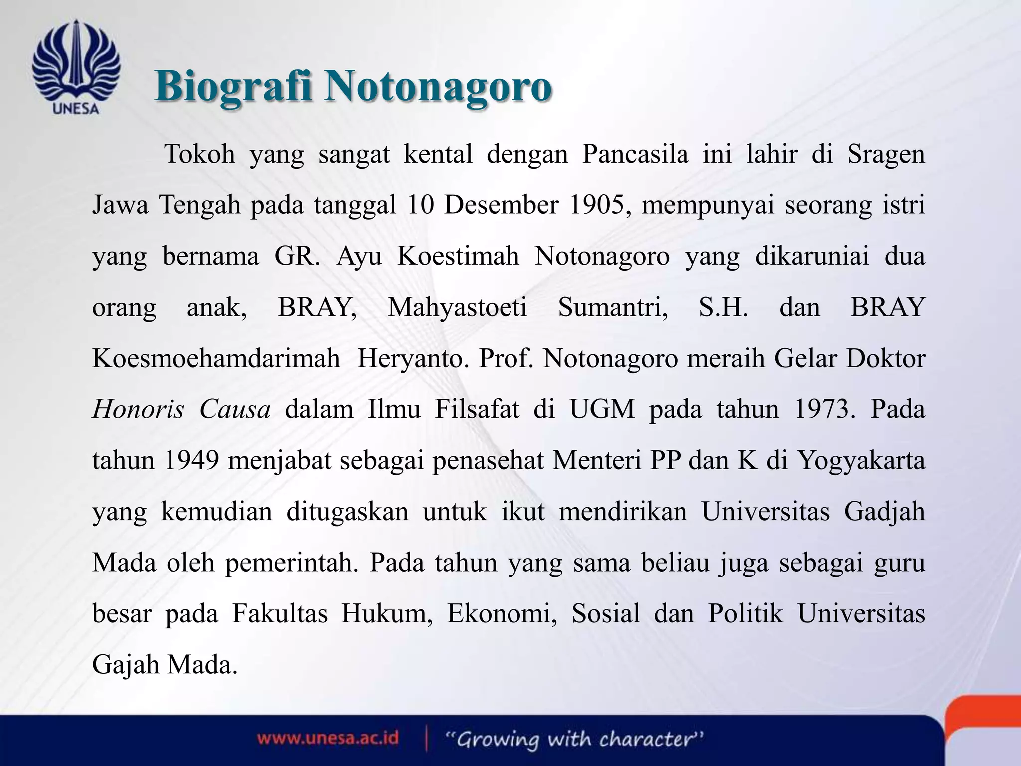 Pemikiran pancasila menurut tokoh notonagoro pend.pancasila naufal ...