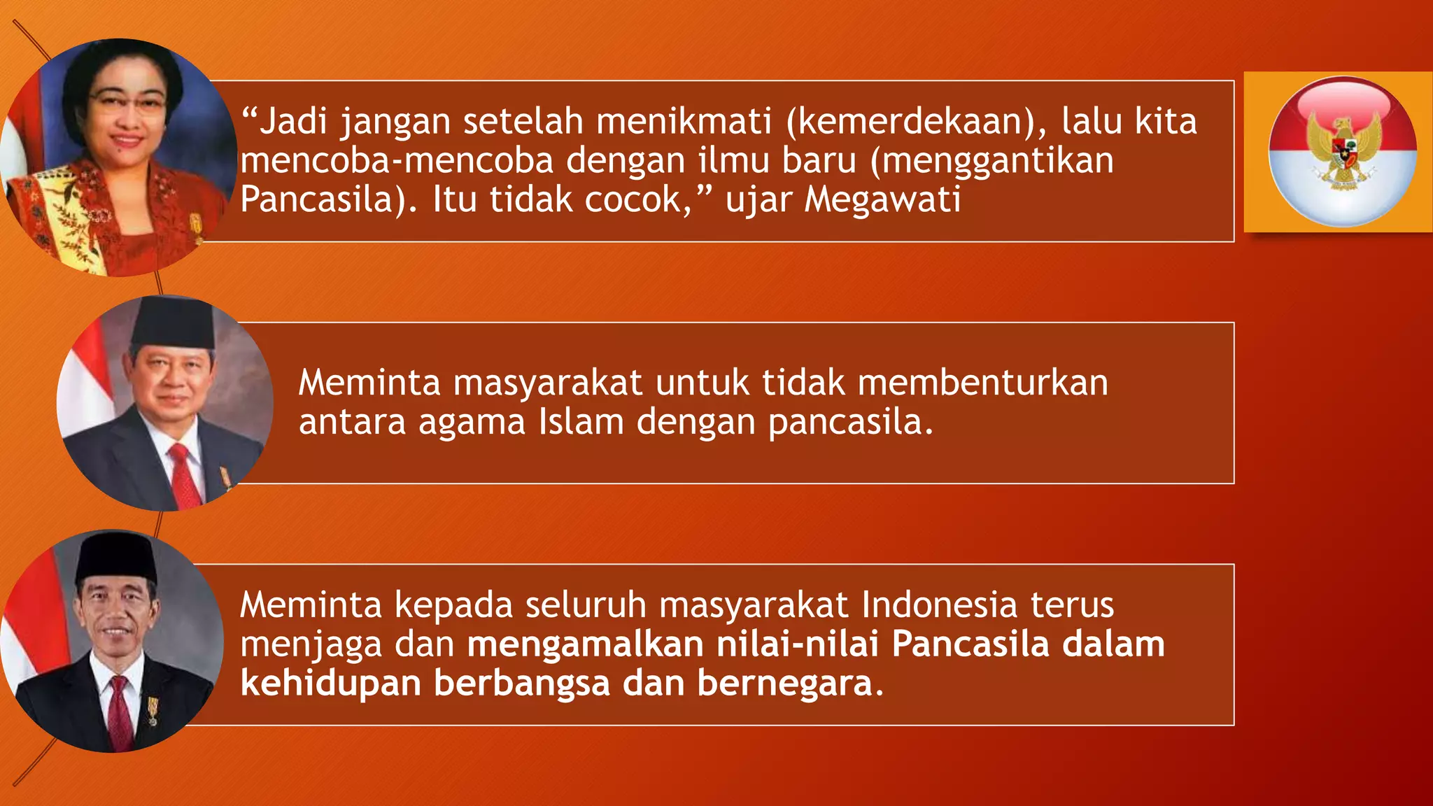 Pemikiran para presiden ri tentang pancasila | PPT