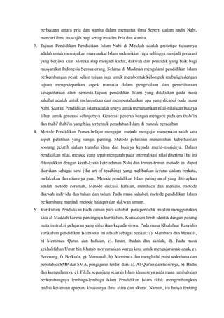 PEMIKIRAN PENDIDIKAN ISLAM DIMASA RASULULLAH.docx