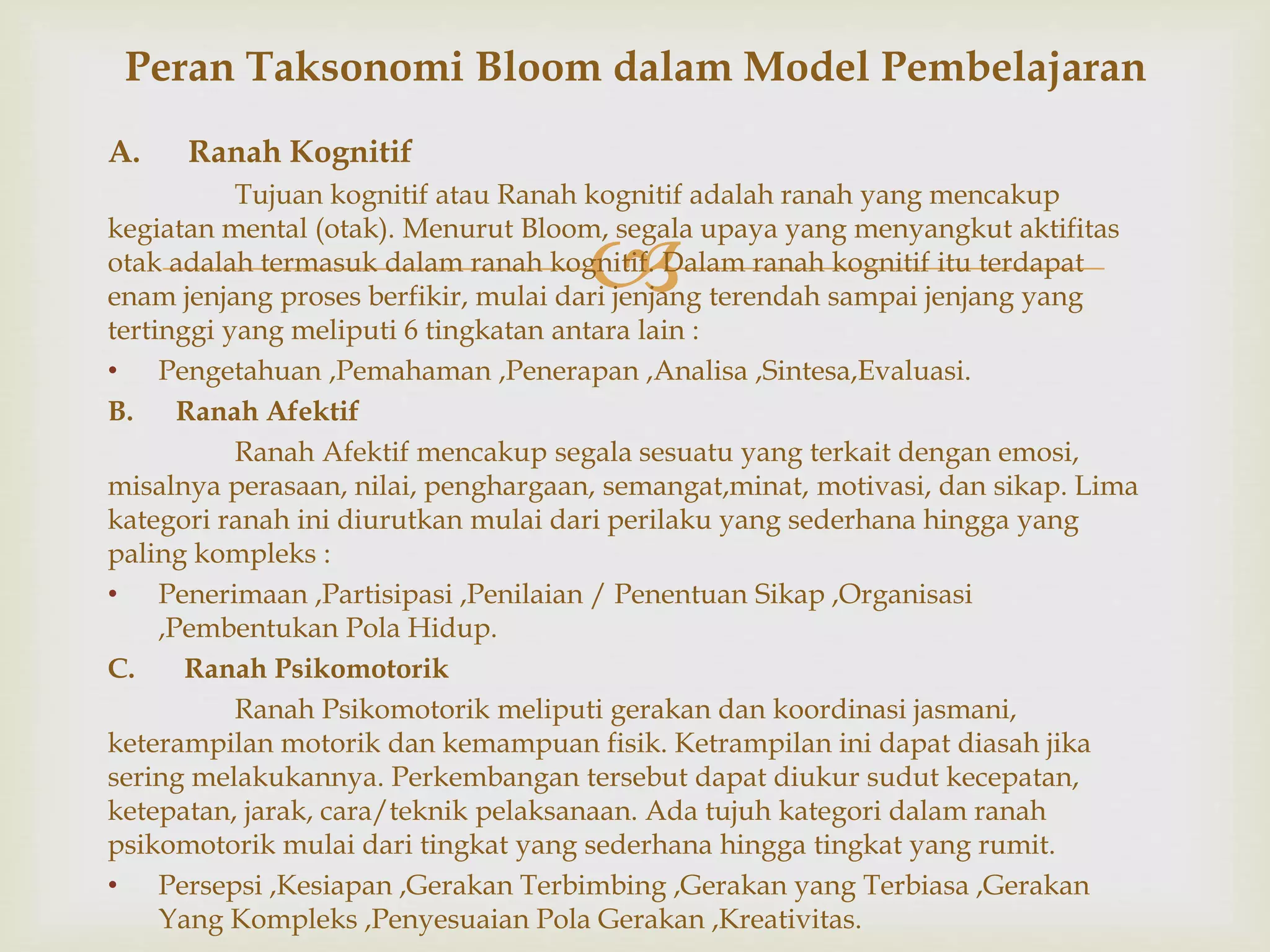 Pemikiran tokoh filsafat ilmu pendidikan menurut benjamin bloom | PPT