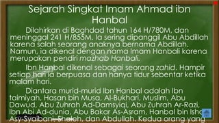 Pemikiran Ulama Salaf Imam Ahmad ibn Hanbal dan Ibnu Taimiyah | PPTX