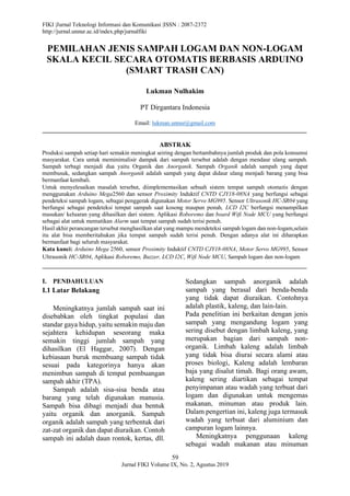 PEMILAHAN JENIS SAMPAH LOGAM DAN NON-LOGAM SKALA KECIL SECARA OTOMATIS BERBASIS ARDUINO.pdf
