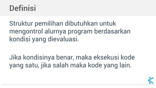 Pemrograman C++ - Pemilihan keputusan | PDF