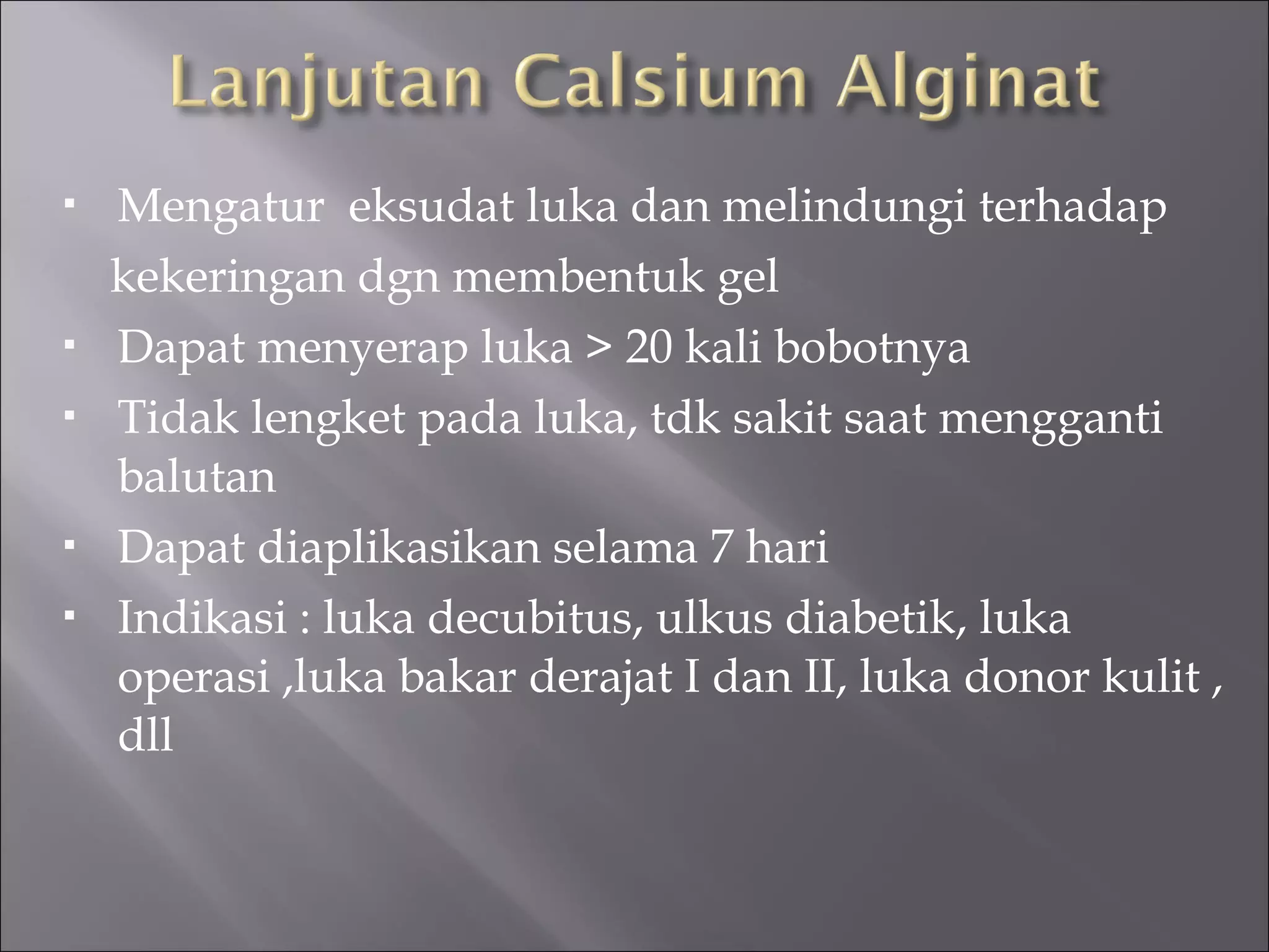Pemilihan balutan | PPT