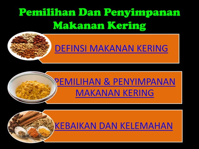 Pemilihan dan penyimpanan makanan | PPT
