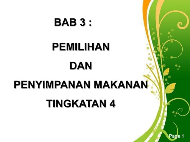 Pemilihan &penyimpanan power point | PPTX