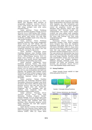 SISTEM PENUNJANG KEPUTUSAN PEMILIHAN PERANGKAT PEMROSESAN DATA MENGGUNAKAN METODE AHP DAN MCDM | PDF