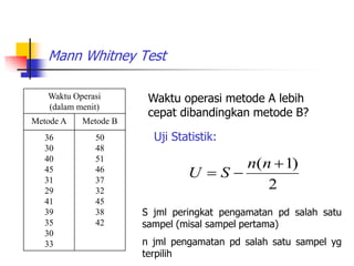 Pemilihan uji statistik | PDF