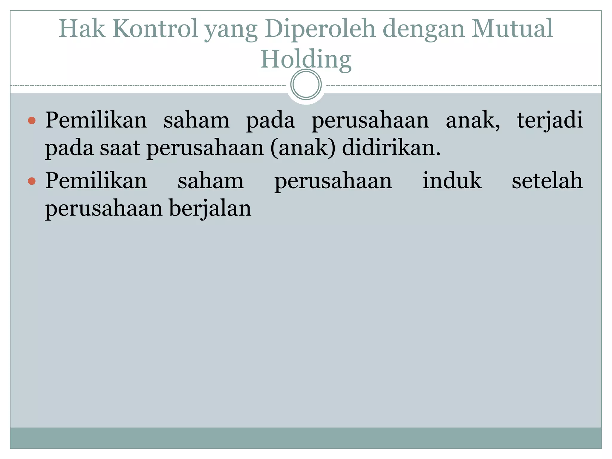 Pemilikan tidak langsung & saling memiliki saham | PPTX