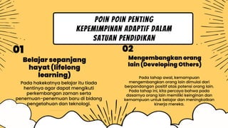 PPT ini berjudul Solusi Adaptif dan Rekayasa Ide Kepemimpinan Terhadap ...