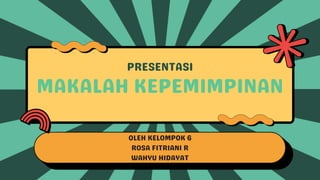 PPT ini berjudul Solusi Adaptif dan Rekayasa Ide Kepemimpinan Terhadap Permasalahan Internal dan ...