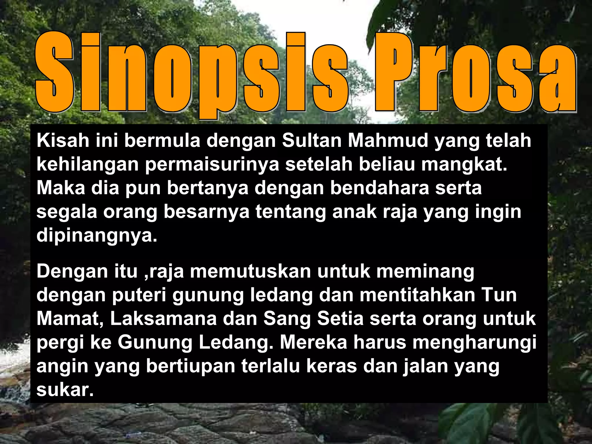Peminangan Puteri Gunung Ledang (prosa tradisional) | PPT