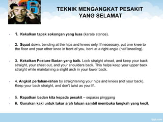 Pemindahan pesakit lecture 6 | PPTX
