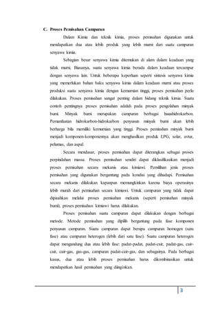 Pemisahan campuran full (KIMIA : PEMISAHAN CAMPURAN) | DOCX