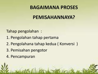 Pemisahan fraksi fraksi minyak bumi | PPT