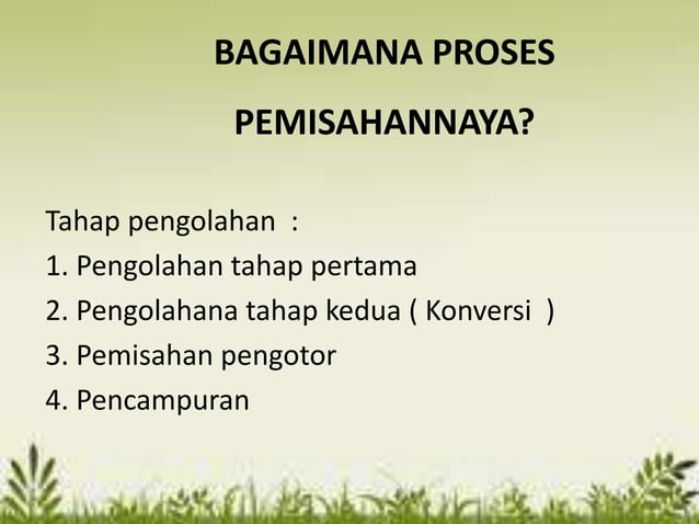 Pemisahan fraksi fraksi minyak bumi | PPTX