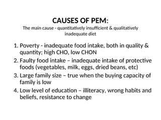 PEM LECTURE- CHAPTER NUTRITION &HEALTH IN COMMUNITY MEDICINE | PPT