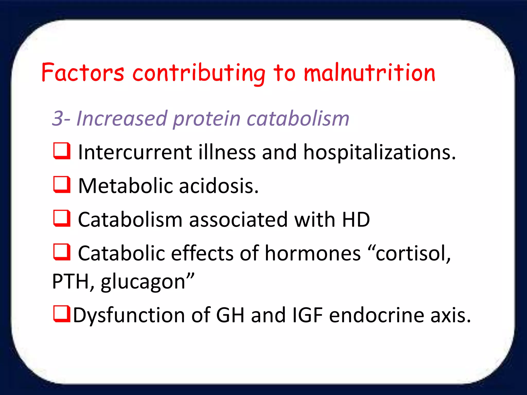 Protein energy malnutrition in CKD | PPTX