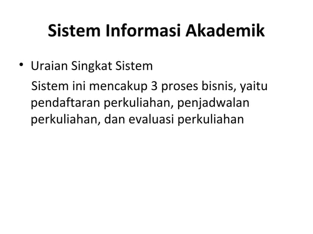 Pemodelan sistem informasi | PPT