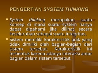 Pemodelan-Sistem-Pertemuan- Berpikir sistem | PPT